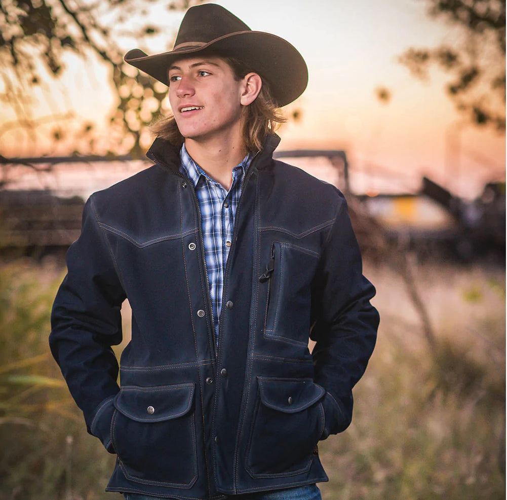 Outerwear Men’s STS Brazos Enzyme Black Jacket – Shop Wild West